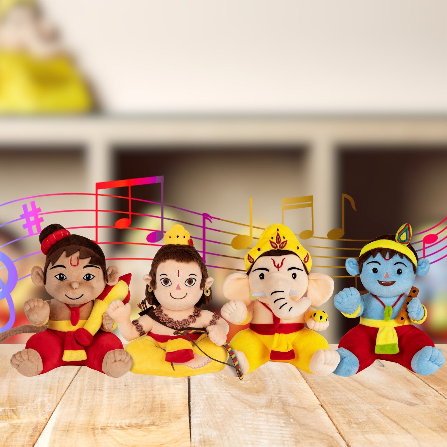 Embrace Spiritual Bliss with Lord Krishna Plush Toys | PandasBox