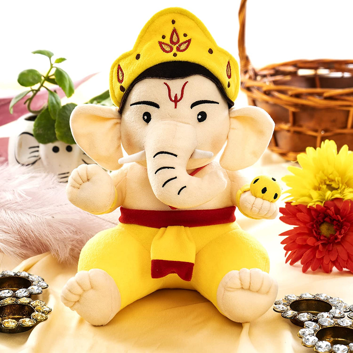Ganesha Soft Toy Chanting Mantra - Singing Toy for Kids - Ganesh ...